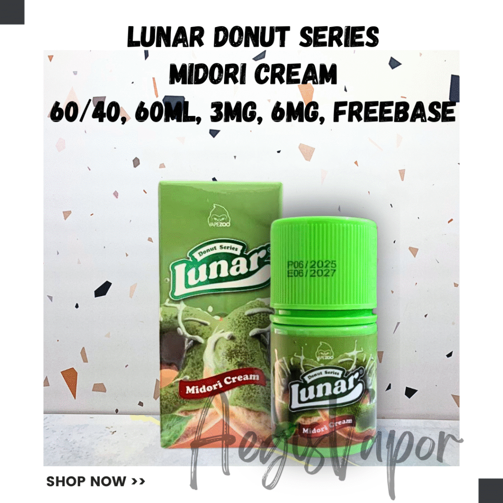 Lunar Donut Midori Cream 60ml Freebase – Aegis Vapor Store