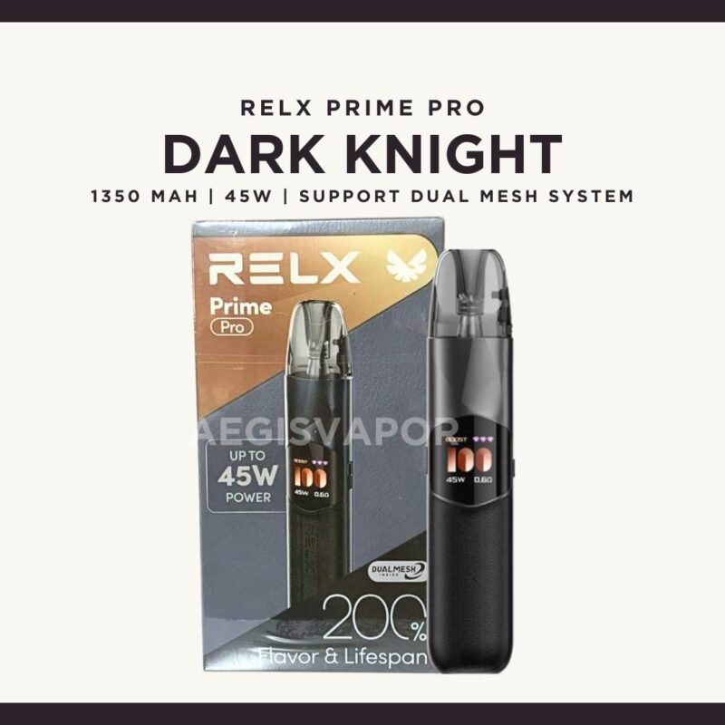 Relx Prime Pro 1350Mah 45W Support Dual Mesh System – Aegis Vapor Store